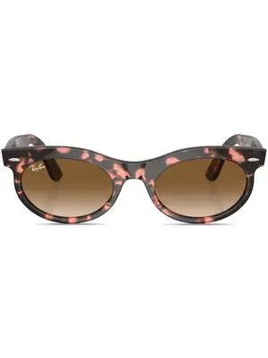 Ray-ban Wayfarer Oval-frame Sunglasses - Pink