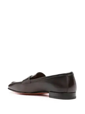 Santoni Figaro Leather Loafers
