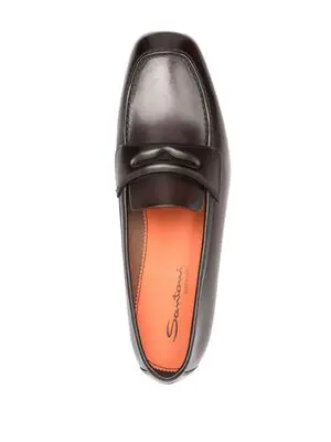 Santoni Figaro Leather Loafers
