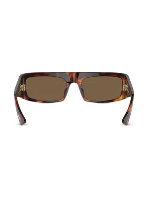 Oliver Spencer 1979c Rectangle-frame Sunglasses - Brown