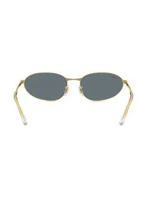 Ray-ban Oval-frame Sunglasses - Gold