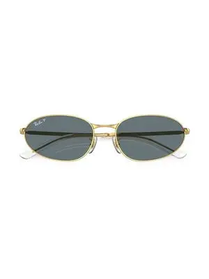 Ray-ban Oval-frame Sunglasses - Gold