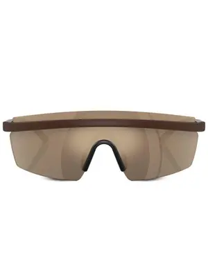 Oliver Spencer R-4 Mask-frame Sunglasses - Brown