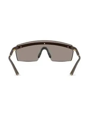 Oliver Spencer R-4 Mask-frame Sunglasses - Brown