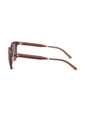 Oliver Spencer Mr. Federer Square-frame Sunglasses - Red