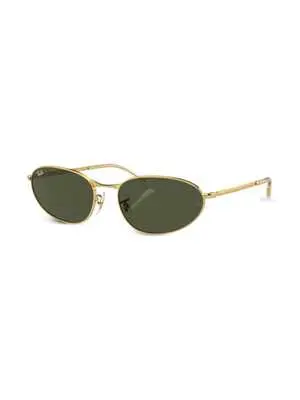 Ray-ban Oval-frame Sunglasses - Gold