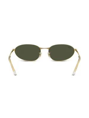 Ray-ban Oval-frame Sunglasses - Gold