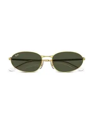Ray-ban Oval-frame Sunglasses - Gold