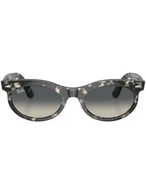 Ray-ban Wayfarer Oval-frame Sunglasses - Grey