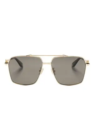 Roberto Cavalli Square Frame Sunglasses - Gold