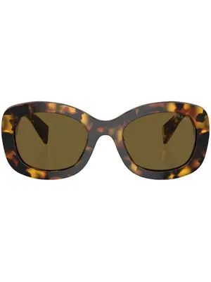 Prada Oversized Frame Sunglasses - Brown