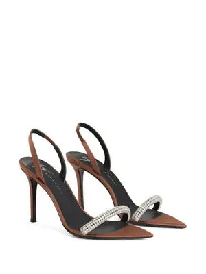 GIUSEPPE ZANOTTI Intriigo Galassia 90mm Rhinestone Sandals