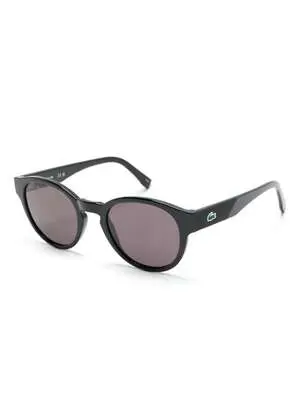 Lacoste Logo-engraved Round-frame Sunglasses