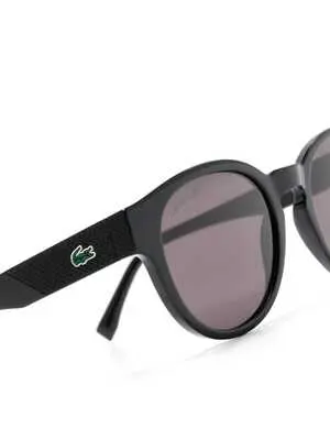 Lacoste Logo-engraved Round-frame Sunglasses