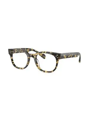 Oliver Spencer Afton Square-frame Glasses - Brown
