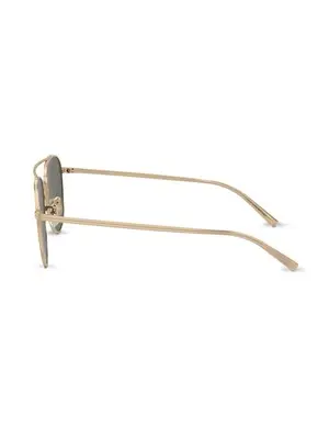 Oliver Spencer Rivetti Pilot Sunglasses - Gold