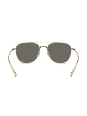 Oliver Spencer Rivetti Pilot Sunglasses - Gold