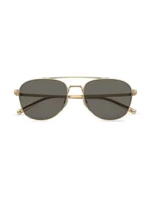 Oliver Spencer Rivetti Pilot Sunglasses - Gold