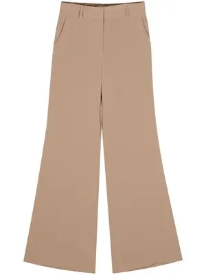 Alberto Biani Flared Tailored Trousers - Neutrals