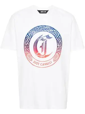 Just Cavalli Logo-print Cotton T-shirt - White