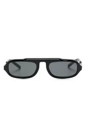 Giorgio Armani Oval-frame Sunglasses - Black