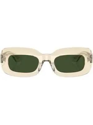 Oliver Spencer 1966c Rectangle-frame Sunglasses - Neutrals