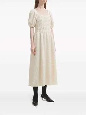 B+AB Smocked Midi Dress