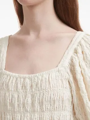 B+AB Smocked Midi Dress