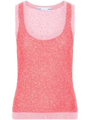 Jacob Cohen Speckle-knit Tank Top - Red