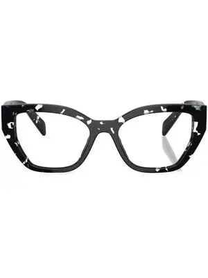 Prada Geometric Glasses - Black
