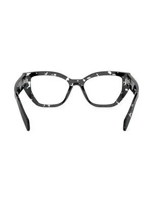 Prada Geometric Glasses - Black