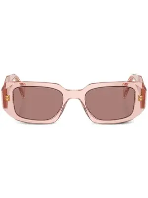 Prada Pr 17ws Oval Frame Sunglasses - Pink