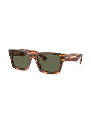 Prada Tortoiseshell Square Frame Sunglasses - Red