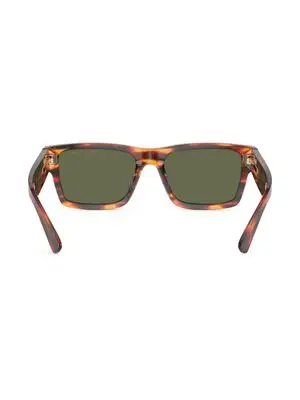 Prada Tortoiseshell Square Frame Sunglasses - Red