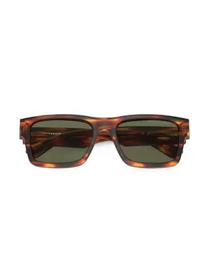 Prada Tortoiseshell Square Frame Sunglasses - Red