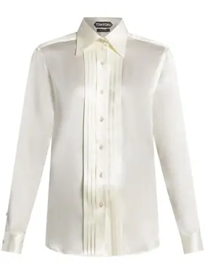 TOM FORD Pleated Silk Shirt