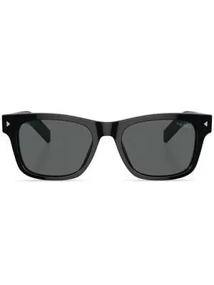Prada Logo-engraved Sunglasses - Black