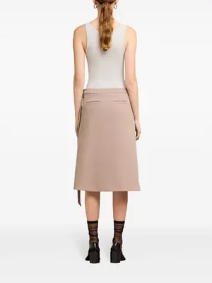 AMI Paris Button-front Ribbed Tank Top - Grey