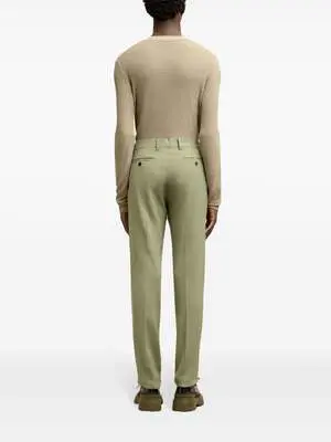 AMI Paris Tailored Virgin Wool Trousers - Green