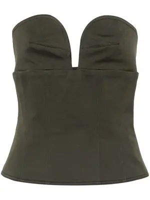 Max Mara Cacao Bustier Top