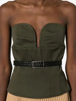 Max Mara Cacao Bustier Top