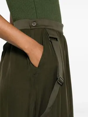 Max Mara Jedy Silk Maxi Skirt - Green