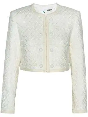 ROTATE BY BIRGER CHRISTENSEN ROTATE BIRGER CHRISTENSEN Bouclé Cropped Jacket