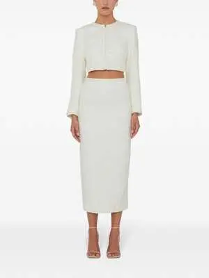 ROTATE BY BIRGER CHRISTENSEN Bouclé Cropped Jacket