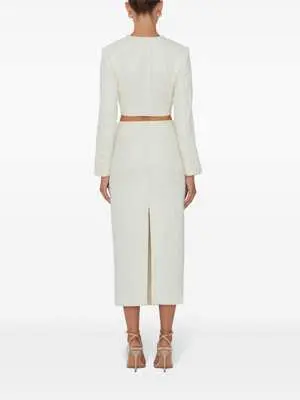 ROTATE BY BIRGER CHRISTENSEN Bouclé Cropped Jacket
