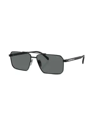 Prada Double-bridge Rectangle-frame Sunglasses