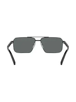 Prada Double-bridge Rectangle-frame Sunglasses