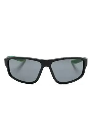 Nike Brazel Fuel Rectangle-frame Sunglasses - Black