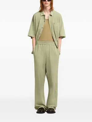AMI Paris De Coeur Cotton Trousers - Green