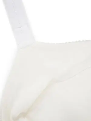 N°21 Scalloped-edges Bra - White
